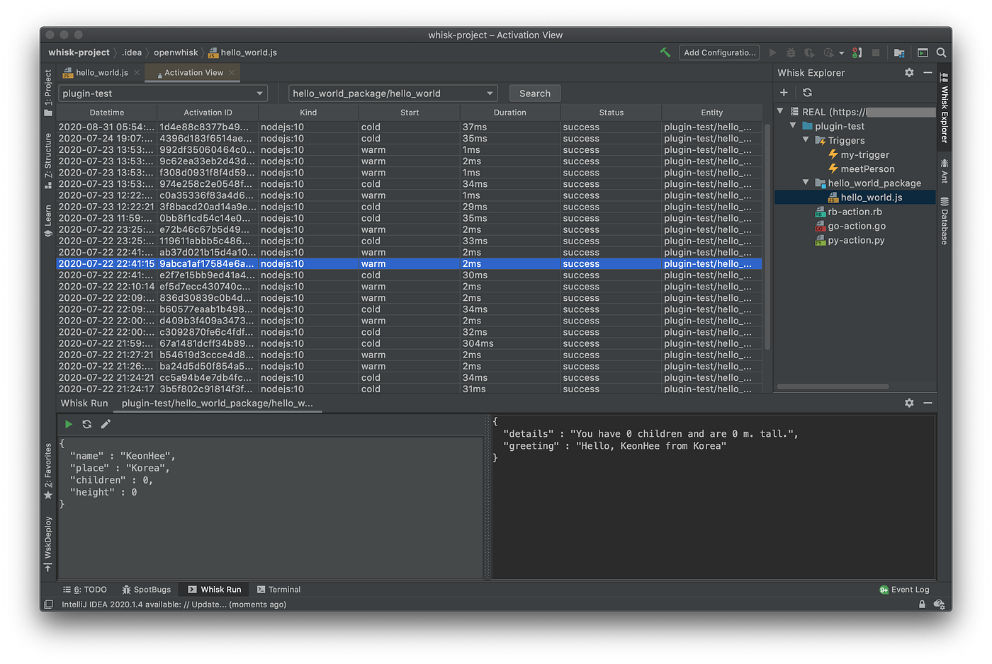 Introducing Jetbrain IDE plugins for Apache OpenWhisk | by KeonHee | Apache OpenWhisk | Medium
