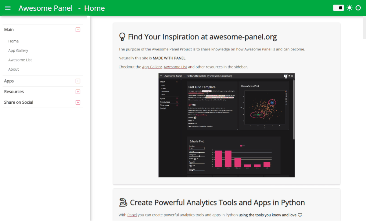 I prefer to use Panel for my data apps. Here is why. | by Marc Skov ...