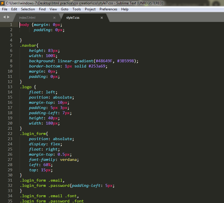 My Final Project. Creating Facebook log in page using… | by Ronalyn ...