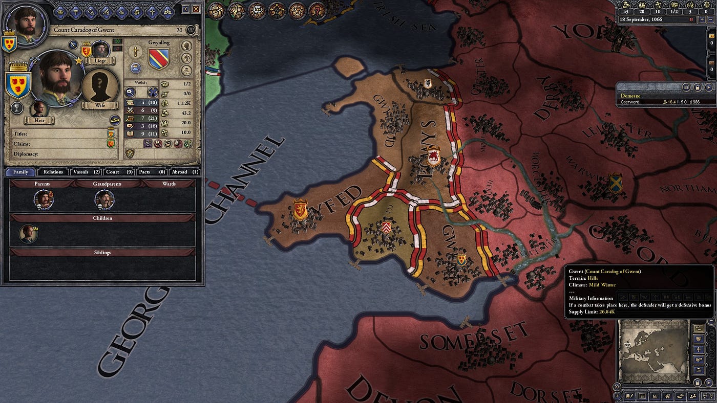 CK II Chronicles — Chapter One: Caradog Of Gwent, The Rise Of A Dynasty ...