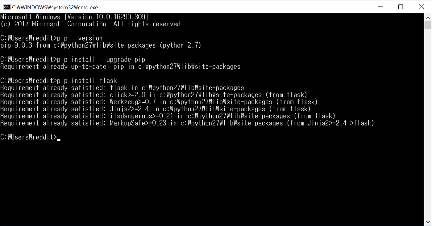 Flask 설치. 이번 포스팅은 플라스크 설치를 주제로 가져와보았습니다. | by Minwoo Kang | Medium