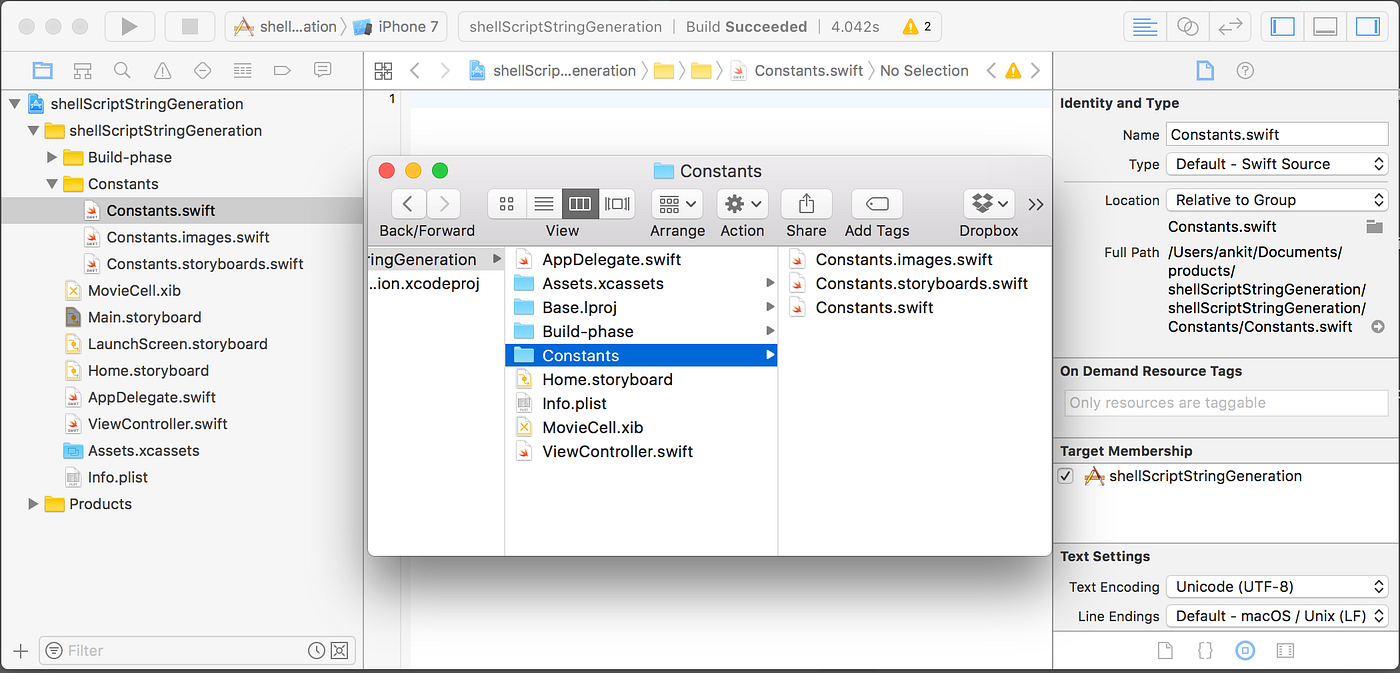 iOS | How I handled hardcoded strings of images / storyboards using shell scripts | by Ankit ...