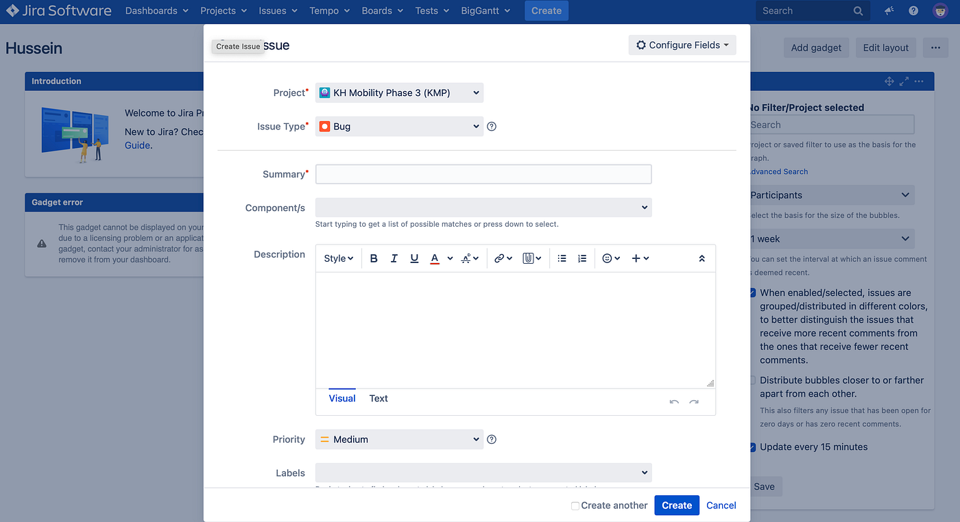 JIRA Software | How to raise a bug ticket? | by Hussein Baashen | Dev ...