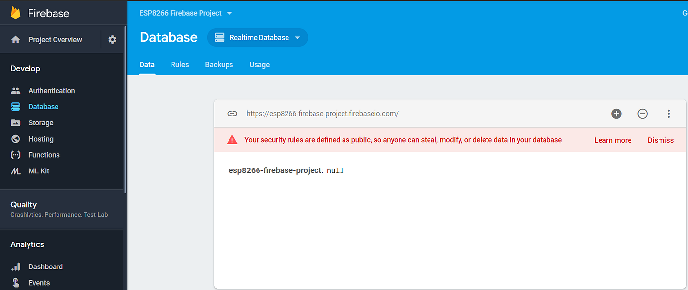 Serverless IoTs with Firebase Realtime Database and ESP8266 | by Raster | Medium