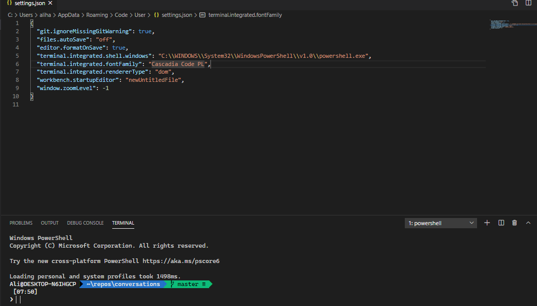 Make Powershell And Powershell Integrated Terminal In Vs Code Awesome By Ali Hassan Medium