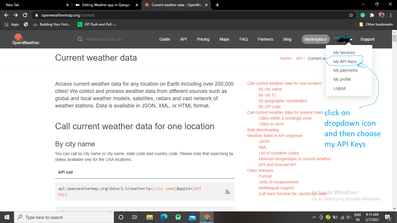 Weather app in Django. Welcome Beginners, | by Aarti Janardan Shelar ...