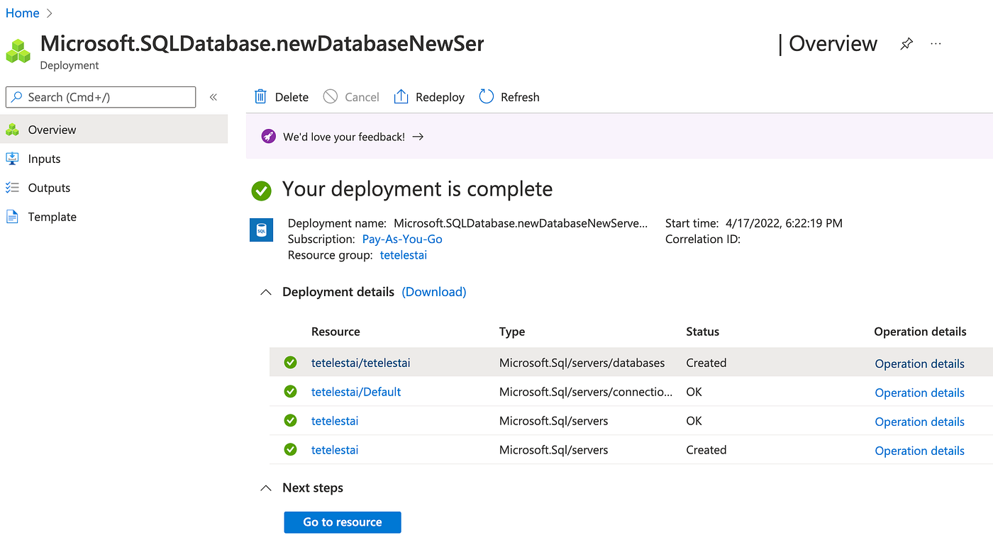 Setting up a SQL Database on Azure | by Derrick Brown | Apr, 2022 | Medium
