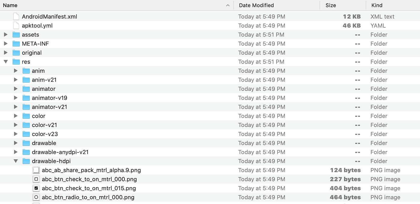 Dissection of an APK. Exploring the contents of an Android… | by Farhan ...