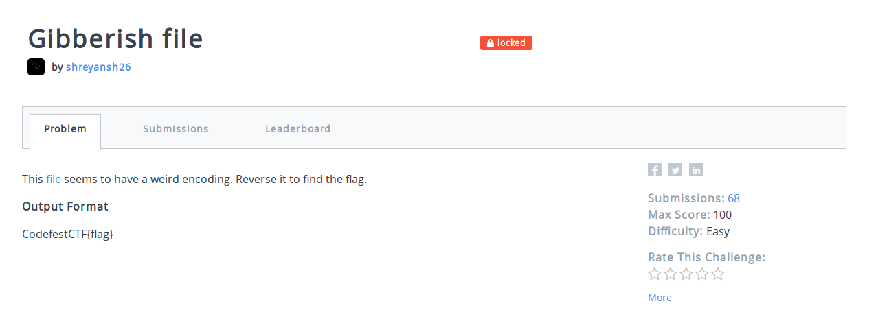 Codefest’19 CTF Writeups. The Capture the Flag event for… | by Shreyansh Singh | InfoSec Write-ups