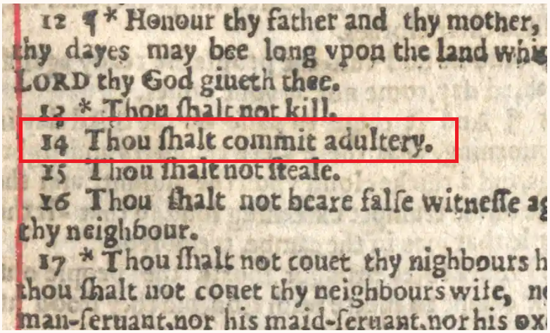 Top 7 Worst Typos in Bible. #1 Thou shalt commit adultery | by Kamna ...