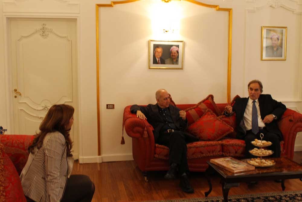 Visita presso la Rappresentanza KRG dei due artisti kurdi, Ata Kazaz e ...