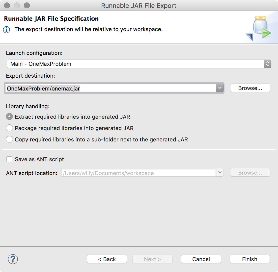 Export JAR File From Eclipse. 第一次要把寫好的java檔案打包成jar檔，在google了好幾篇後，終於比較清… | by Willy Wu | Medium