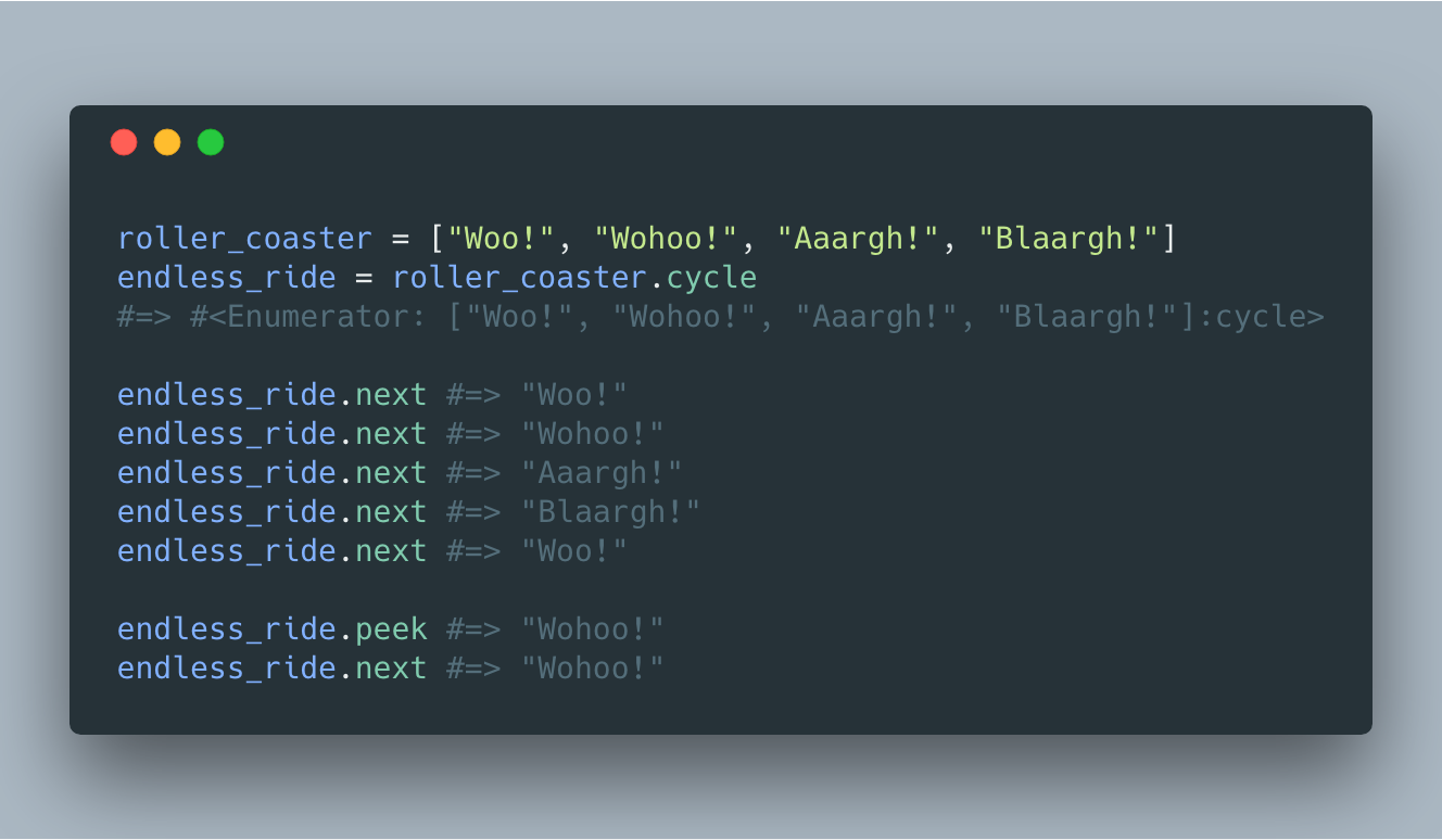 Using Ruby’s #cycle to create surprisingly useful looping arrays | by ...