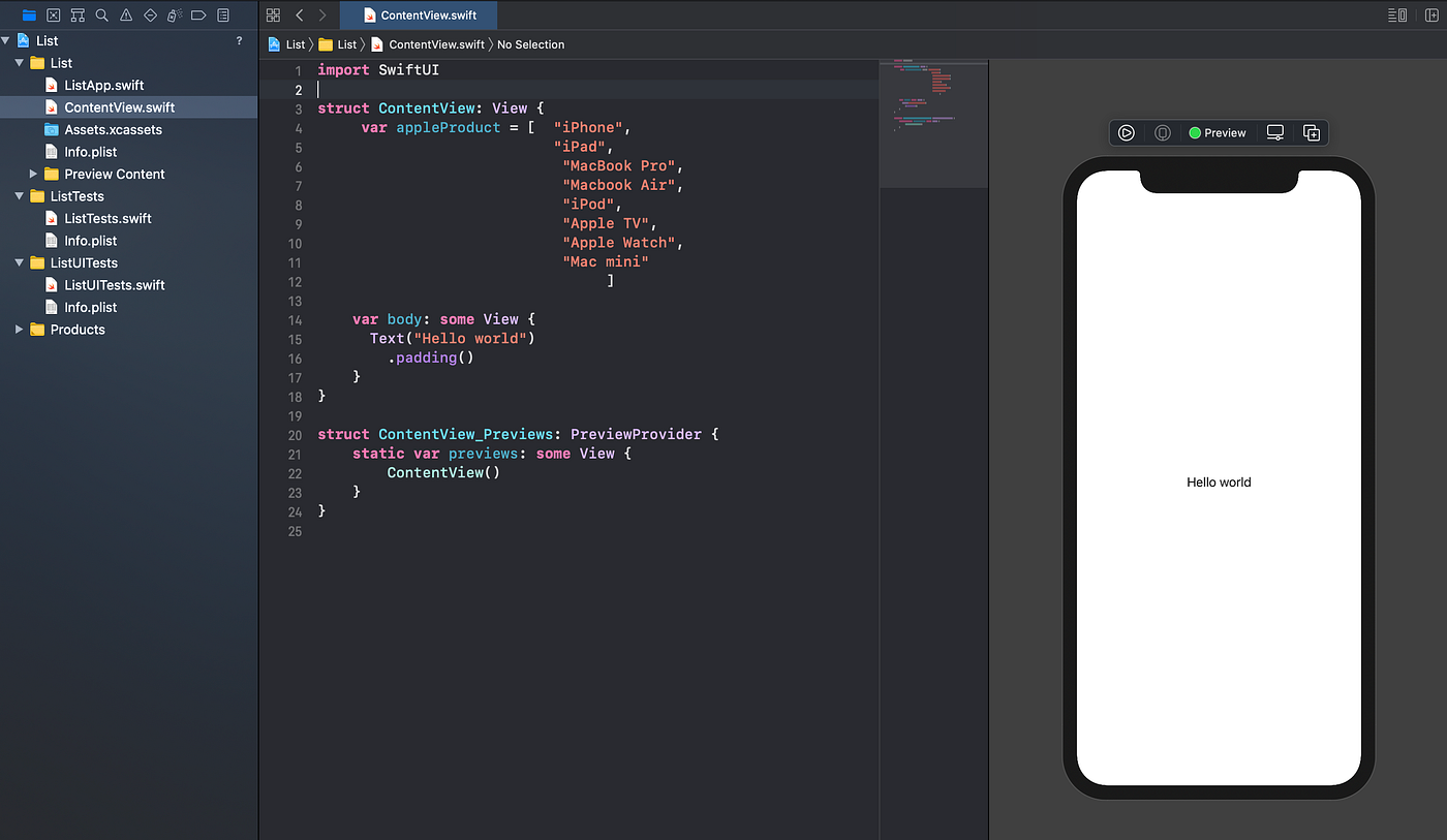 Create a list with Navigation | SwiftUI | Swift Productions