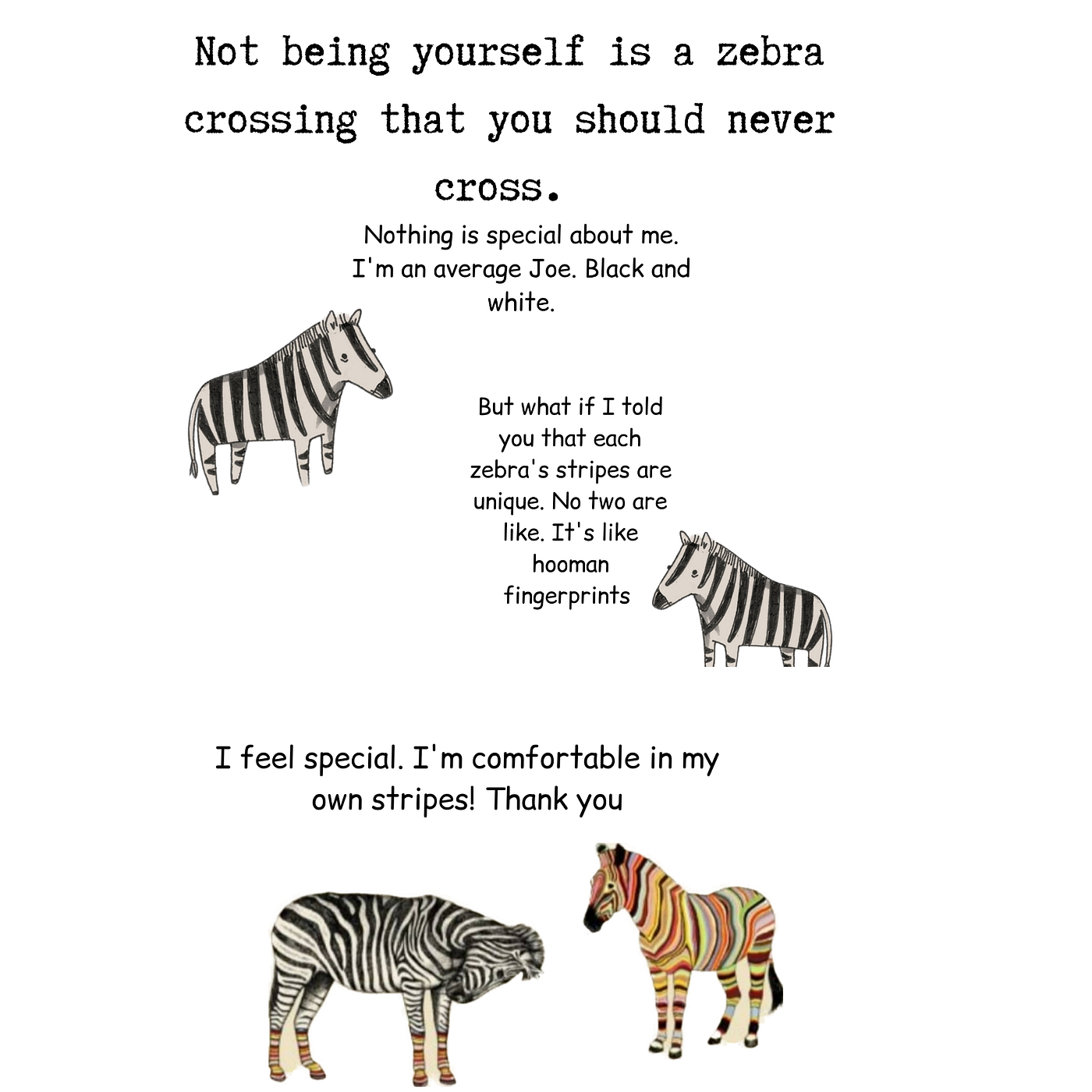 Don’t cross the zebra crossing. It’s quite ironic that the interplay of ...