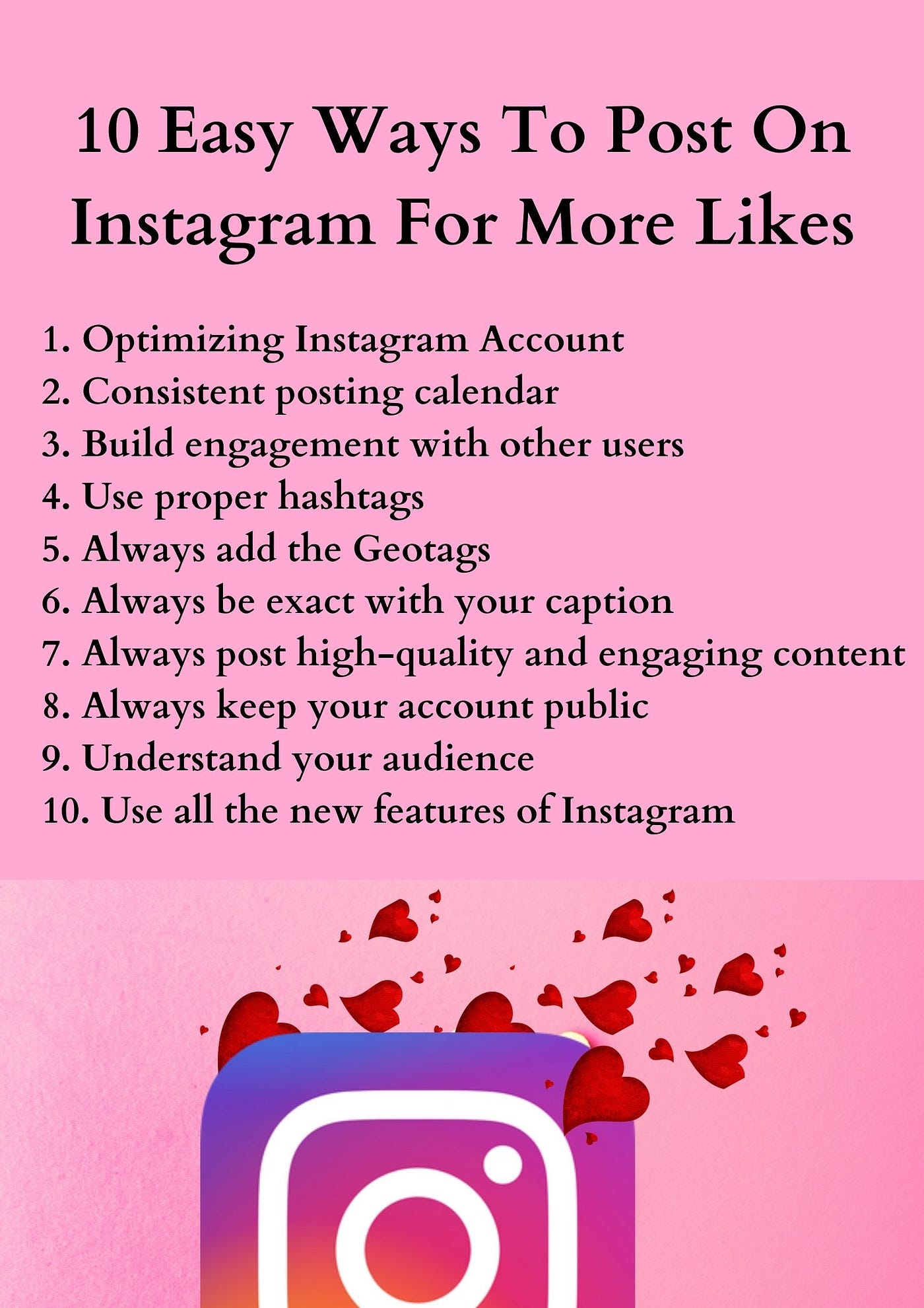 10 Easy Ways to Post on Instagram for More Likes - Sofiabelle - Medium