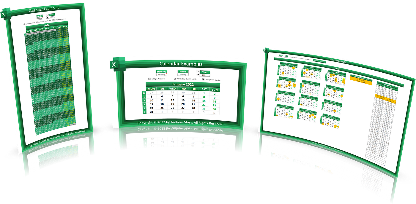 How To Create An Excel Calendar Andrew Moss Tealfeed How To Create An Excel Calendar Andrew Moss Tealfeed