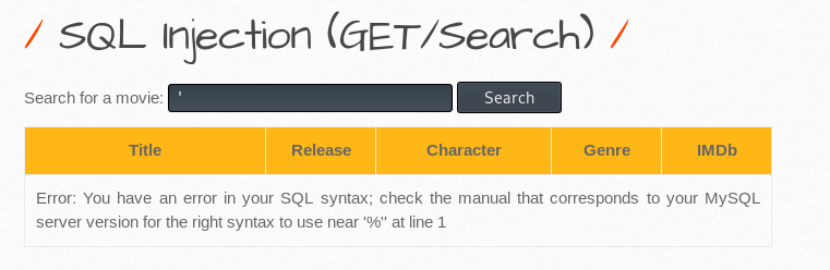 Sql Injections — bwapp — aniketjain5555 | by Aniket Jain | Medium