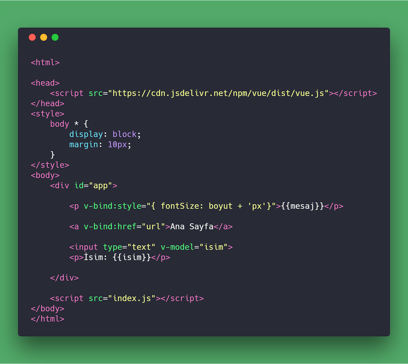 Vue.js 02: Data Binding ve Metodlar | by Yusuf Canlı | Medium