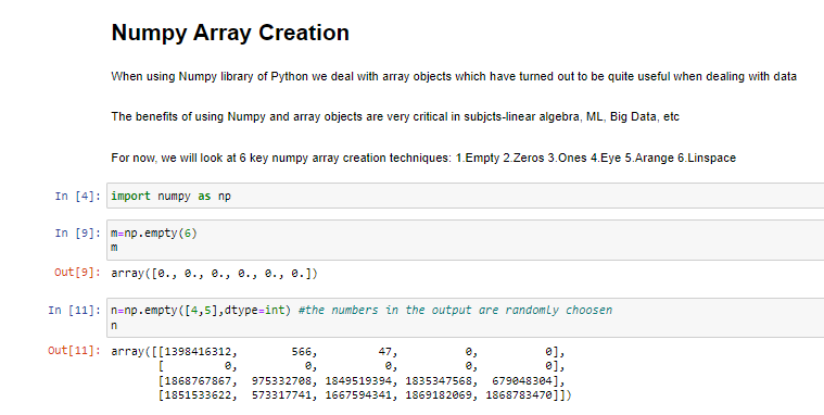 Understanding Numpy Array Creation Techniques | by Rahul Kotecha | Dec, 2021 | Medium
