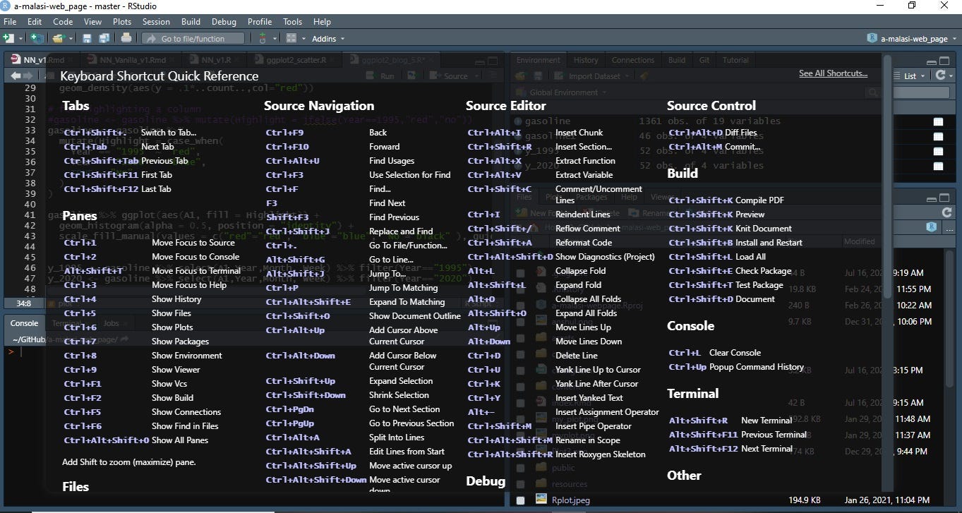 7 shortcuts worth knowing for efficient workflow in R | by Abhinav ...