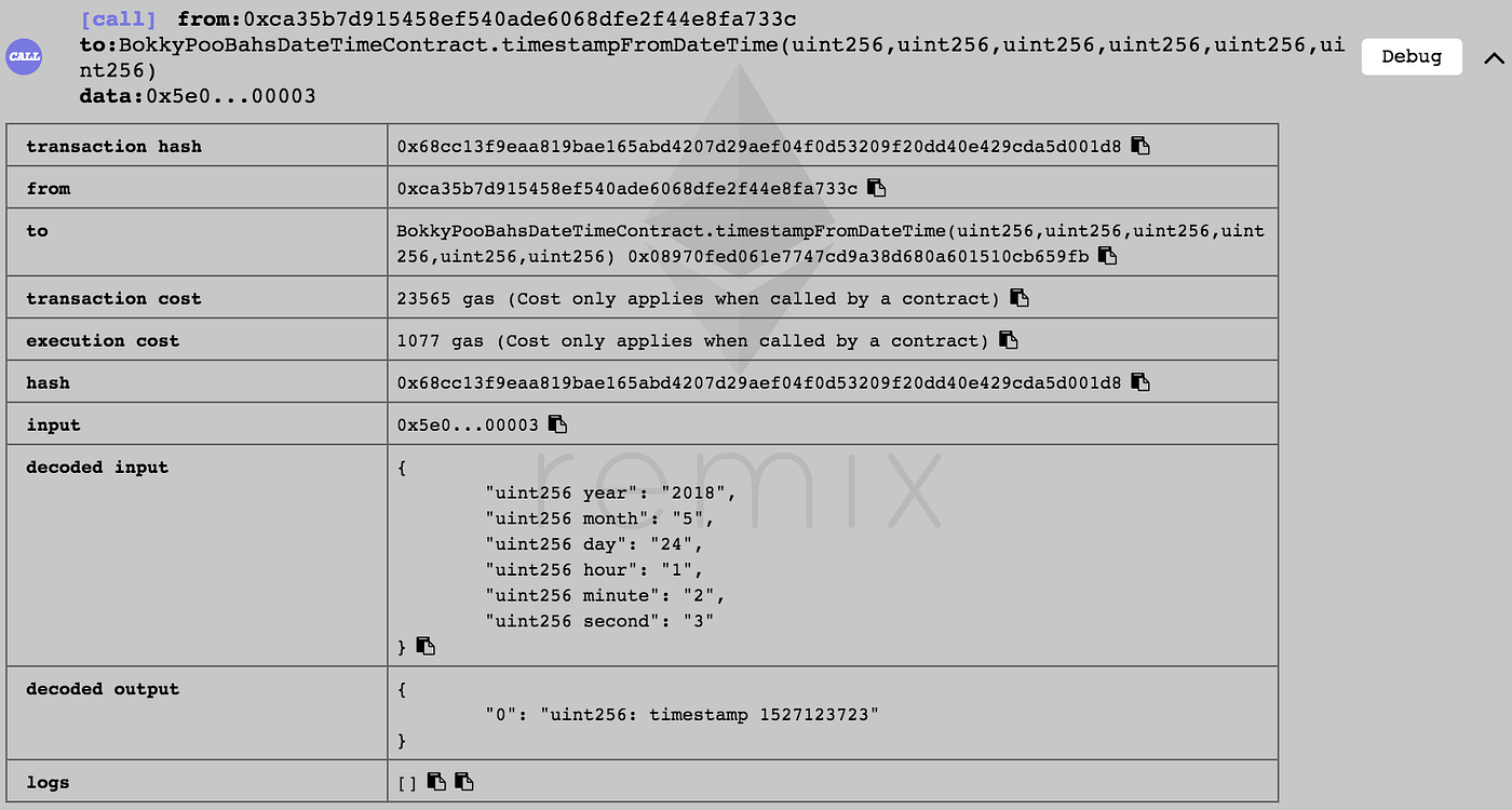 BokkyPooBah’s Gas-Efficient Solidity DateTime Library | by BokkyPooBah | Medium