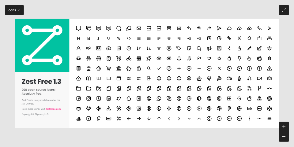 Open Sourcing 200 Zest Icons - 32pixels - Medium