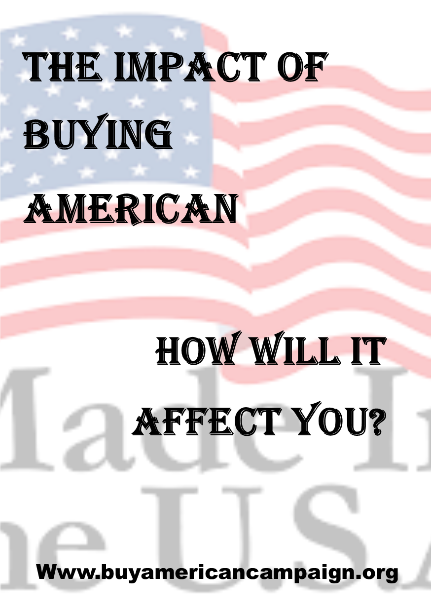 The Impact of “Buying American”. When this sentence reaches its ...