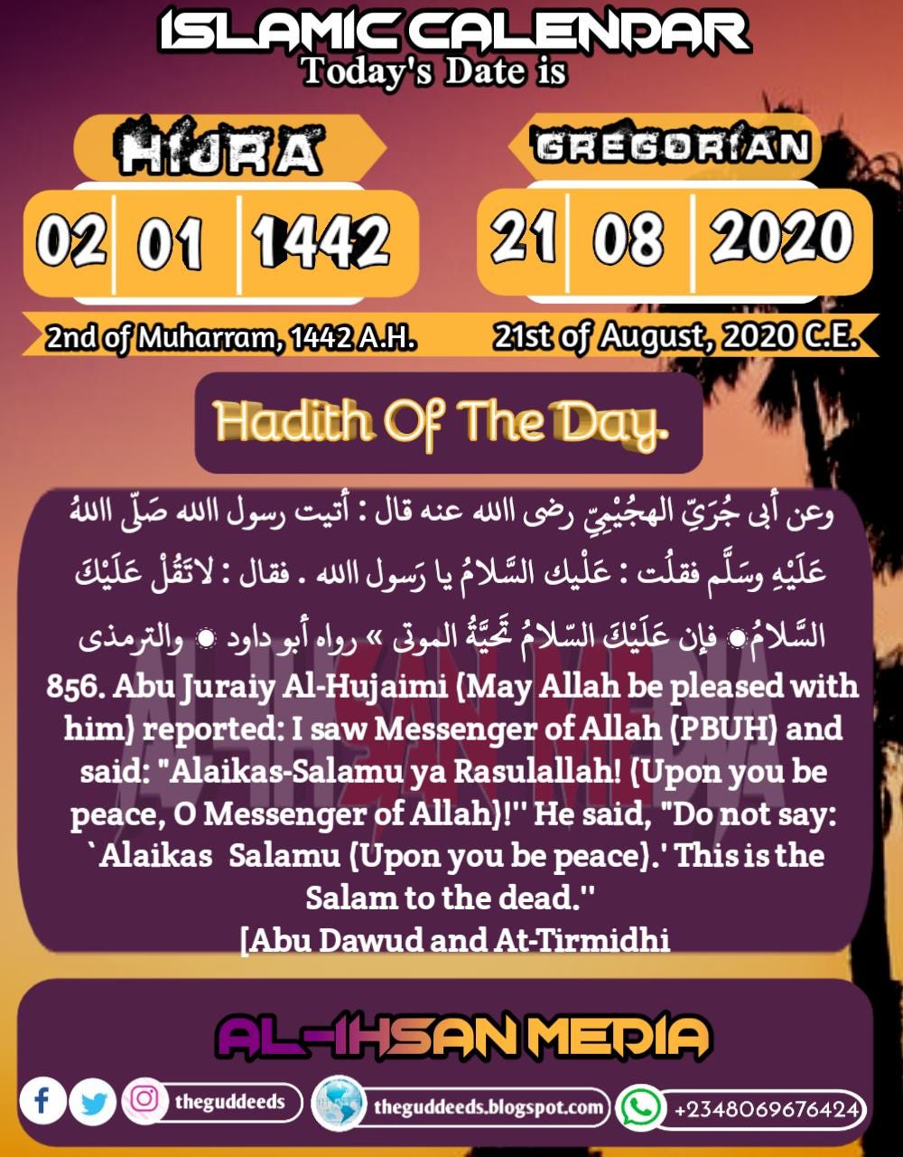 Today’s Islamic Date. It is the new Islamic/Hijra Calendar… | by Al ...