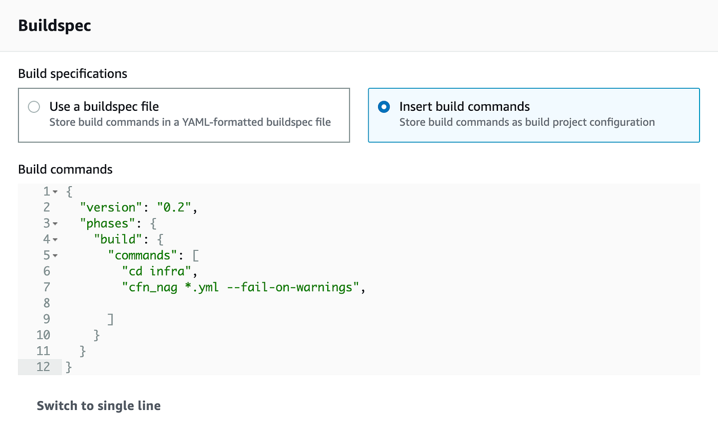 AWS continuous compliance using cfn-nag and AWS CodeBuild | by Gladson Soans | Medium