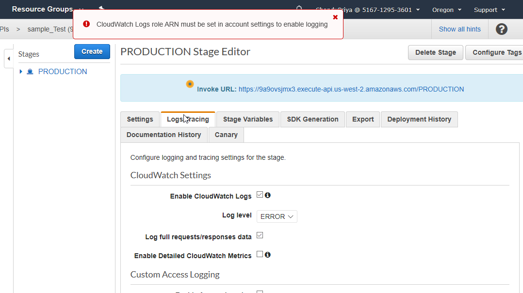 How to Enable CloudWatch Logs for APIs in API Gateway in AWS. | by ...