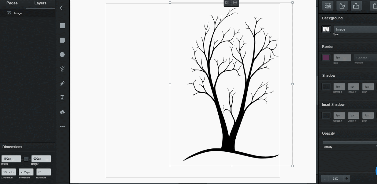 Drawing Tree Vector Graphic. Life is an unpredictable thing and you ...