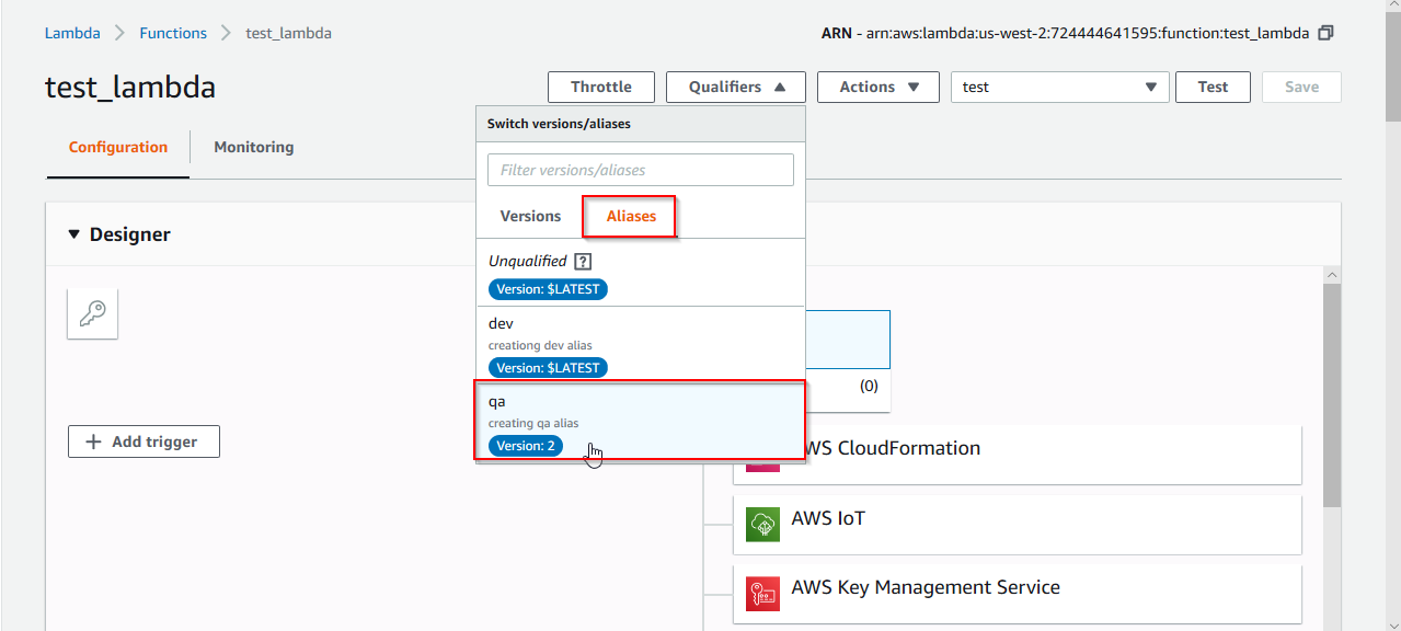 Creating Stages in API Gateway& Adding Alias in Lambda. | by sravanthi vallepu | Medium