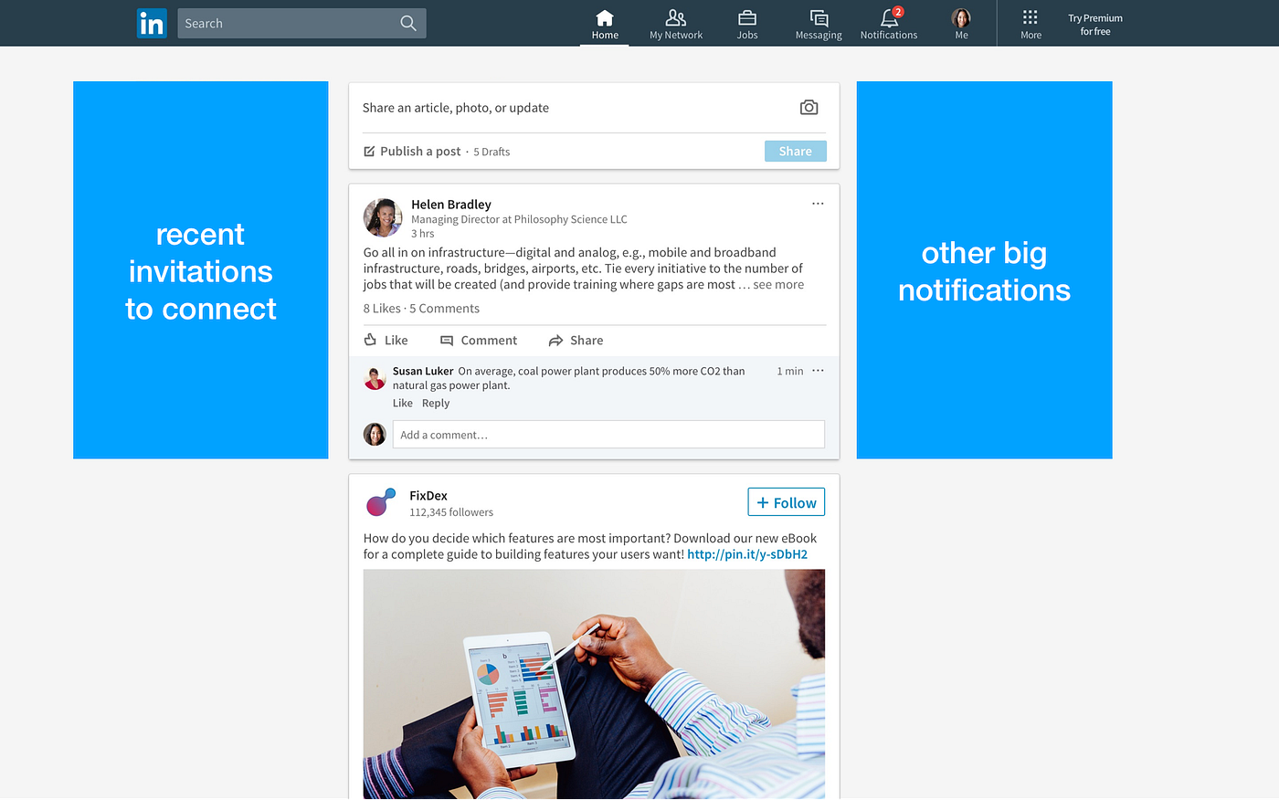 Everyday UI: LinkedIn Web Application | by Briana Das | Medium
