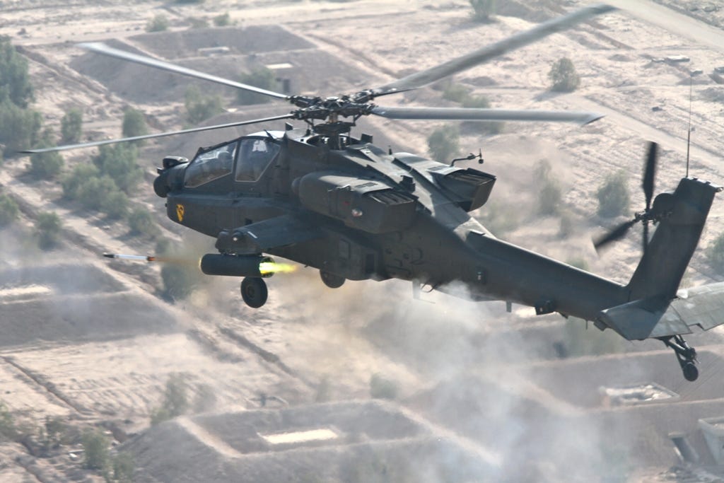 American Helicopter Gunships Attack Insurgents in Iraq | by Joseph ...