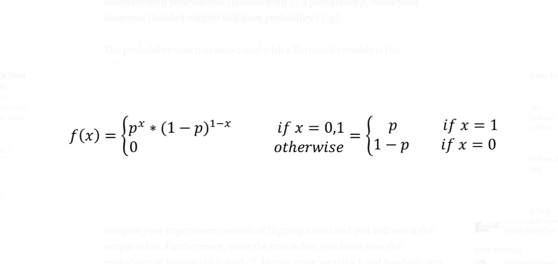 BERNOULLI DISTRIBUTION. Statistical Defination : Bernoulli… | by Shivam ...