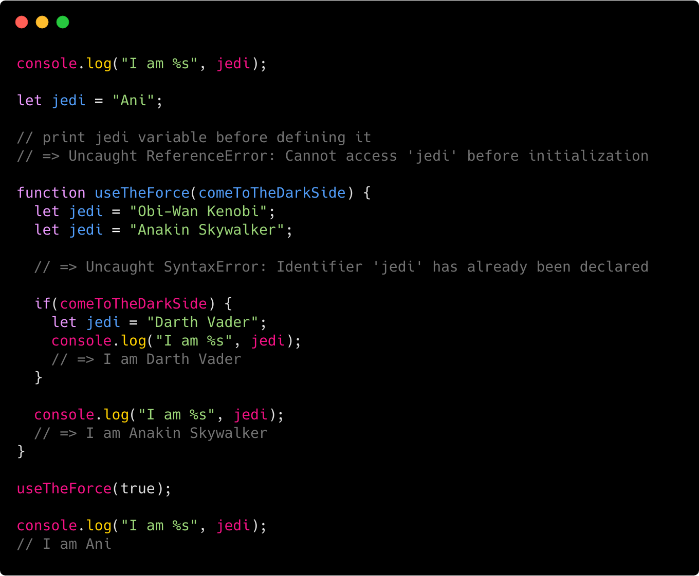 Let is the new Var. A little journey into variable… | by Stefano ...