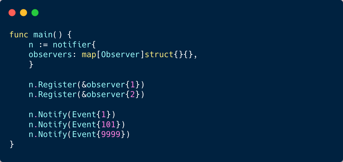 How to Implement Observer Pattern in Go | by Pavel Fokin | Mindware Engineering | Medium