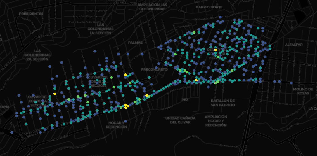 Hexbin Map con QGIS. Un Hexbin Map es un mapa de densidad de… | by ...