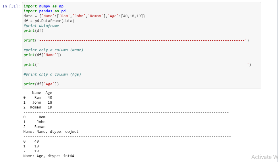 Introduction to Series and DataFrame | by Devesh Kumar | Medium