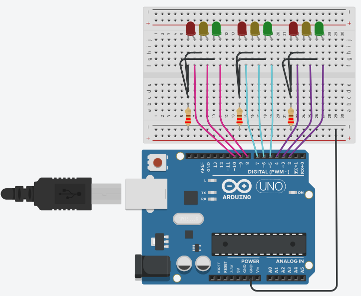 Traffic Signaler using Arduino Uno | by S.K.Suriya Prakash | Medium