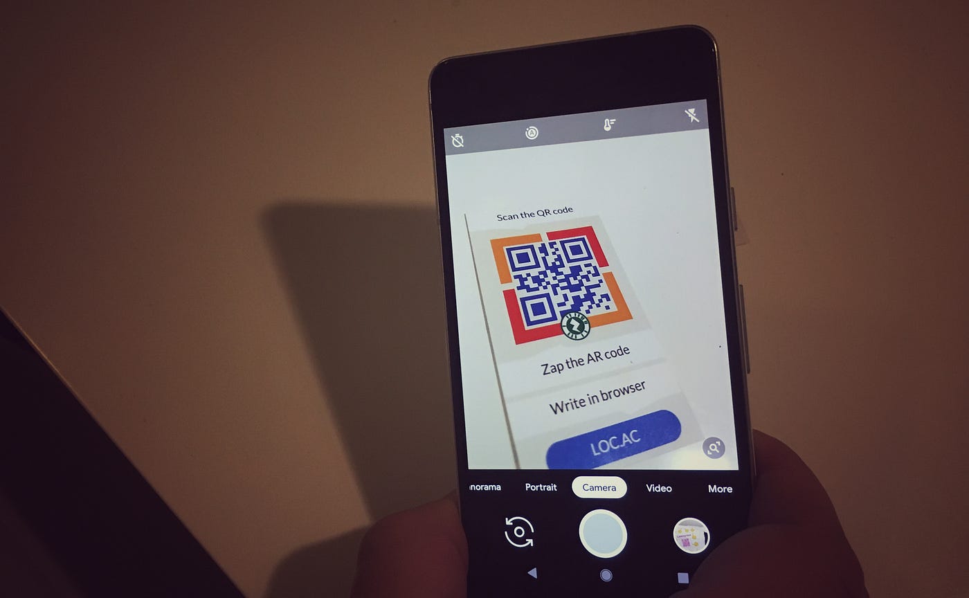 Built-in QR reader on Android. There is an built-in QR code scanner on ...