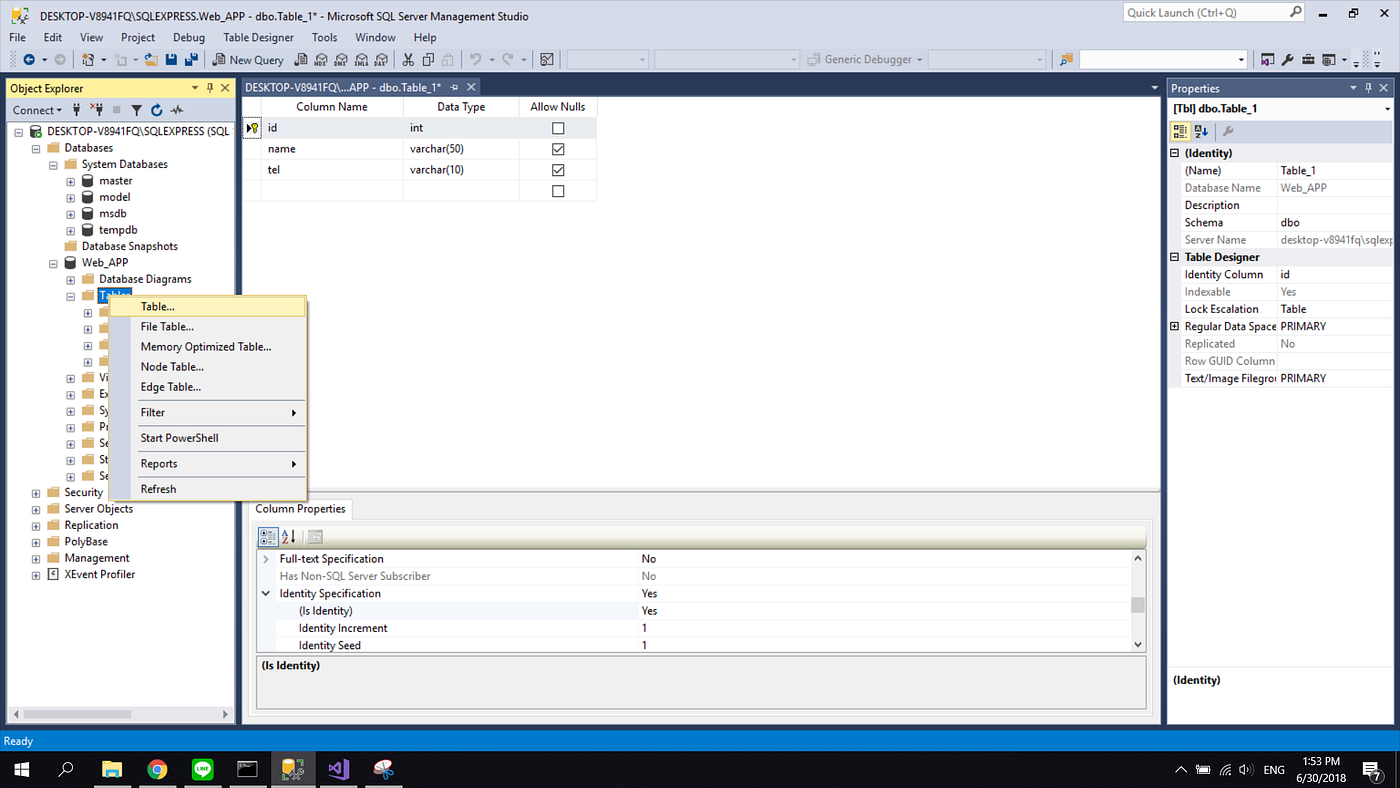 ASP.NET (MVC,API) เชื่อมต่อ SQL Server ฉบับปี 2018–19 ! | by Mr.P L | mmp-li | Medium