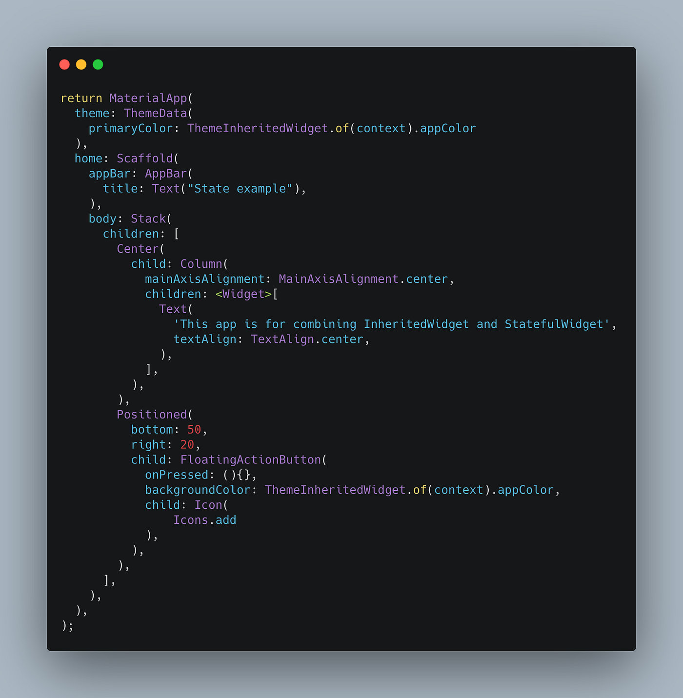 Flutter State Management Series (1 — Inherited & Stateful Widget) | by Shakuri Cs | Medium