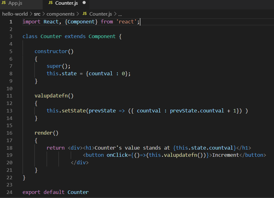 ReactJS (5:JSX, Props, States, setState, destructuring props & states ...