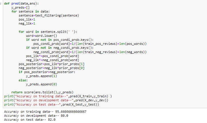 Sentiment analysis using Naive-Bayes Classifier. | by Nagamsurya | Medium