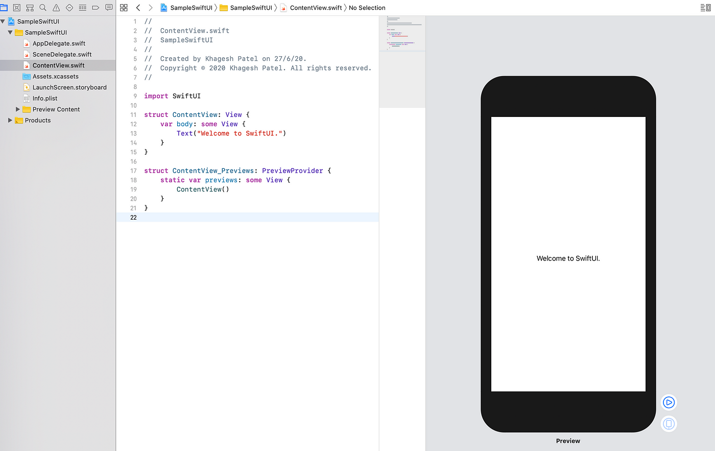 Getting Started With Swiftui Lets Create Sample App In Xcode Step By Khagesh Patel Medium