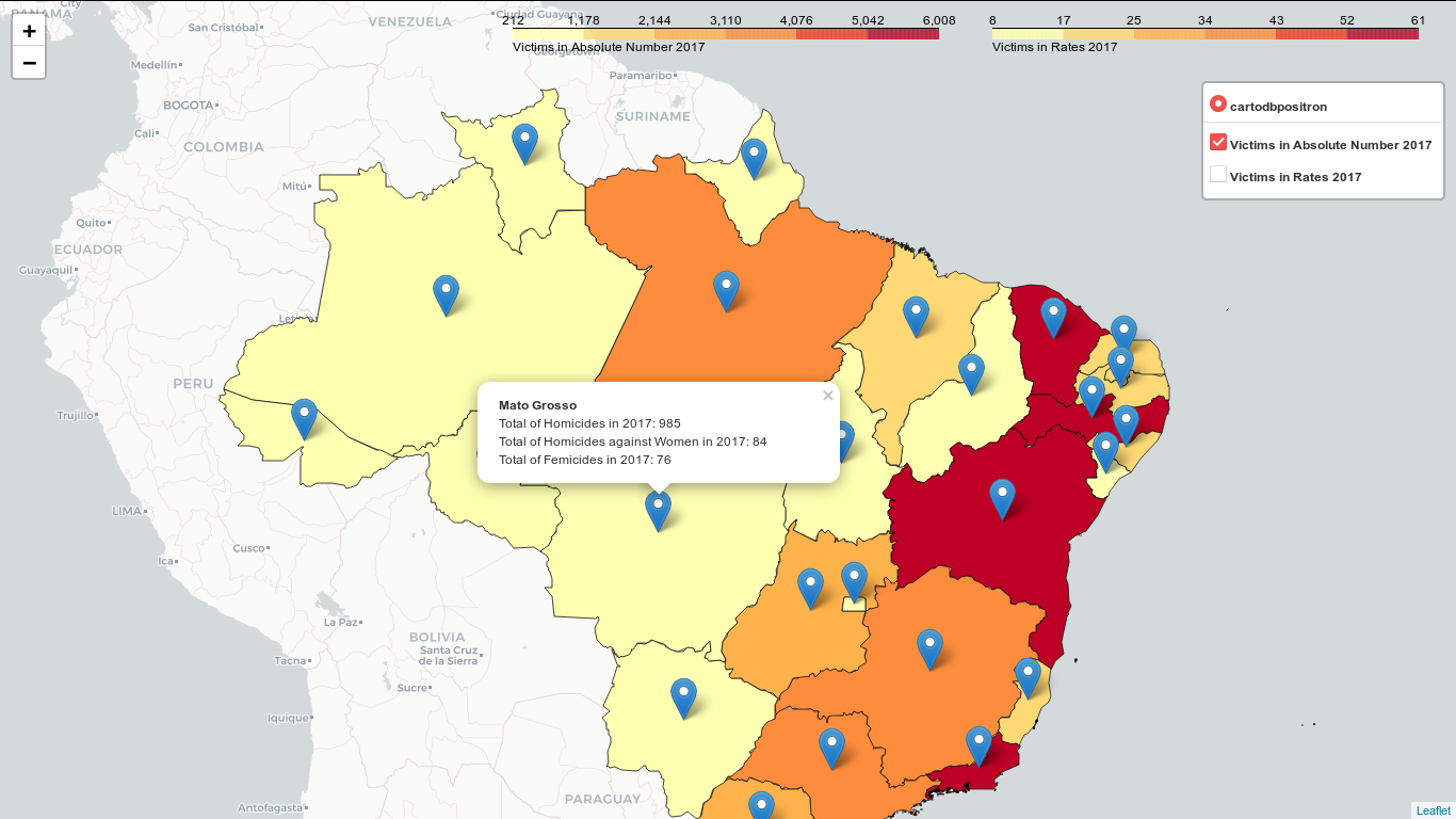 Visualizing Data with Folium: Homicides and Femicides in Brazil | by ...