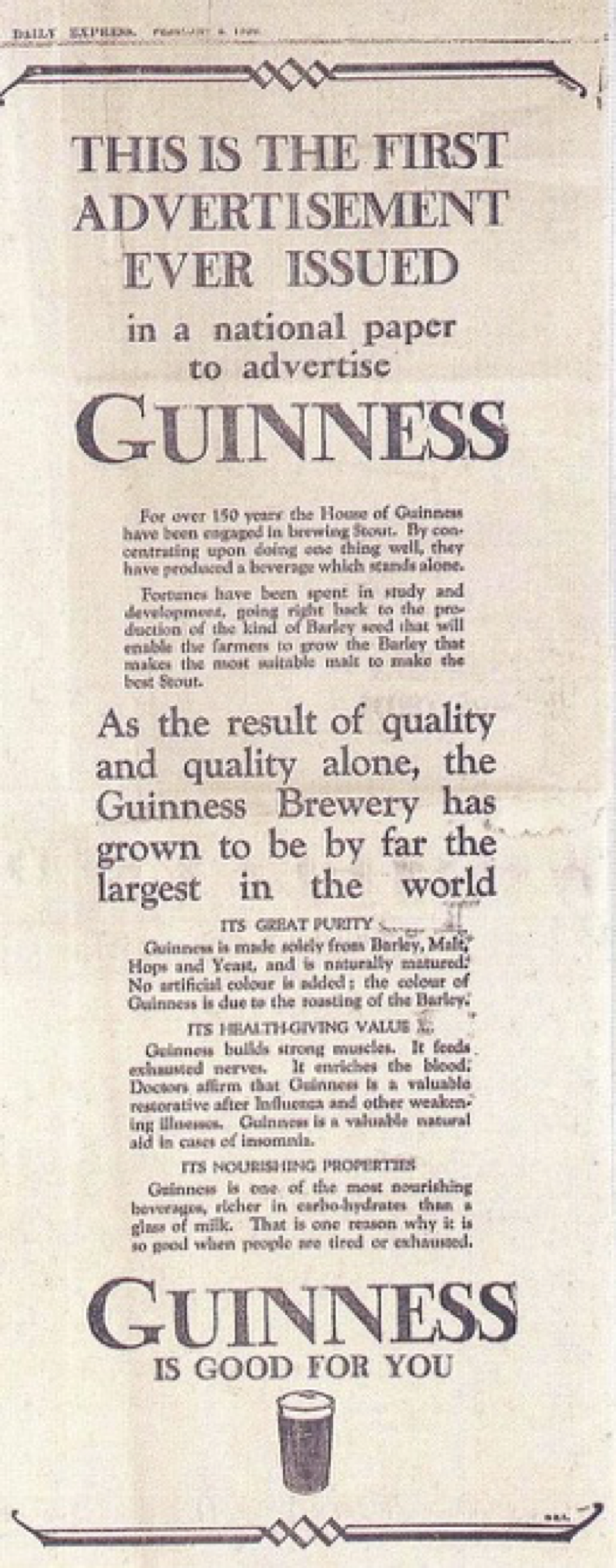 100 Years of Guinness Advertising: A Textual Analysis | by Yereem Chun ...