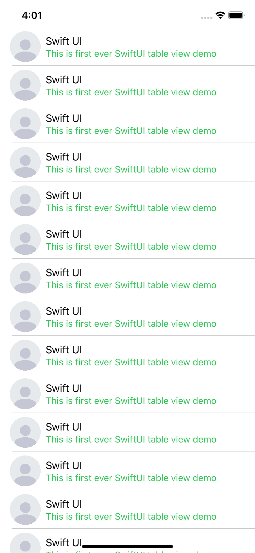UITableView In SwiftUI In SwiftUI Table View Are Know As List By UITableView In SwiftUI In SwiftUI Table View Are Know As List By